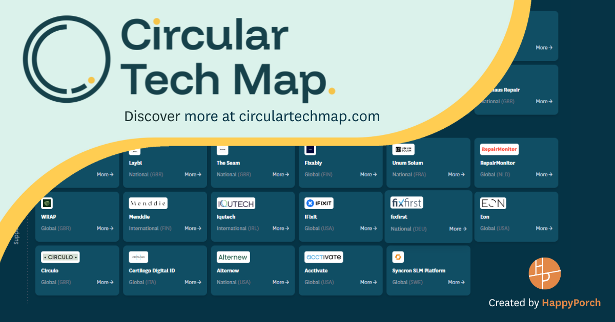 Circular Tech Map: circular economy platforms, marketplaces & more